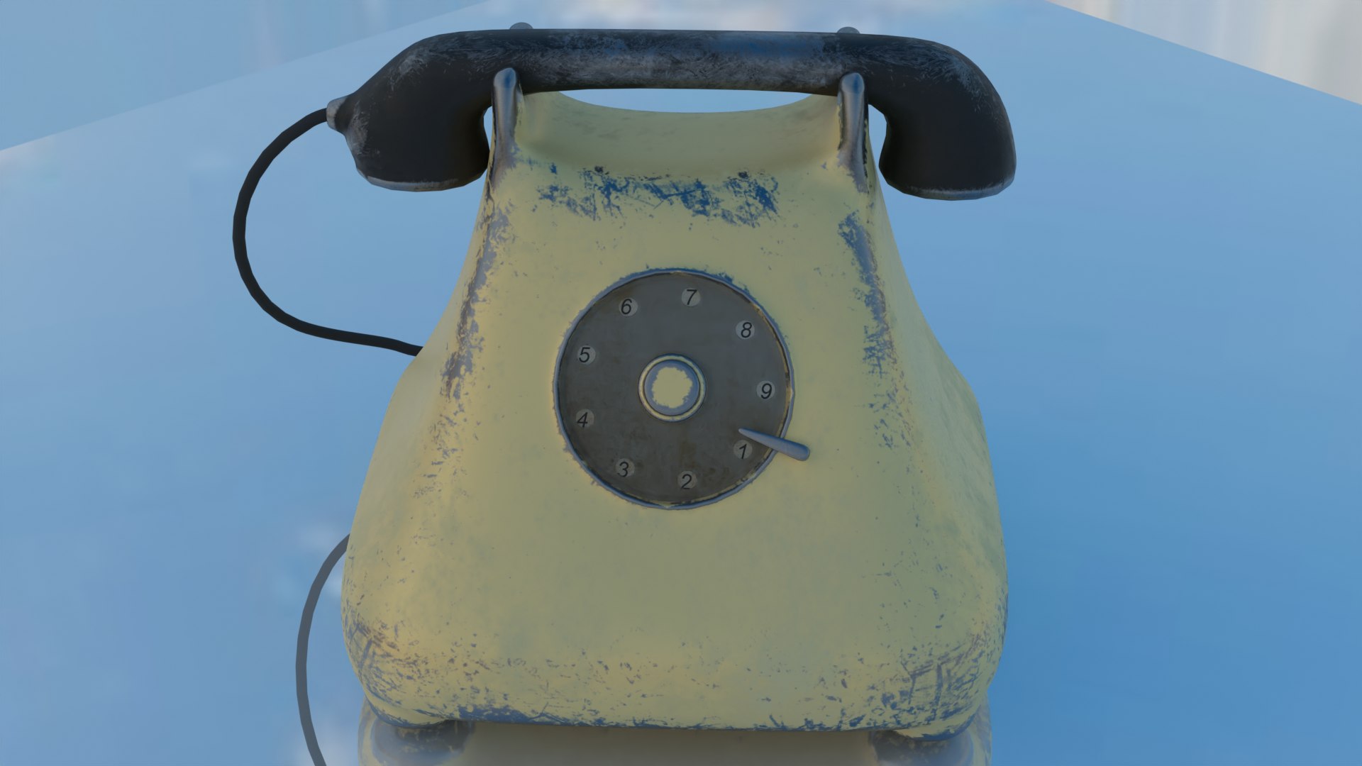 3D Old telephone low poly Low-poly 3D model - TurboSquid 1840453