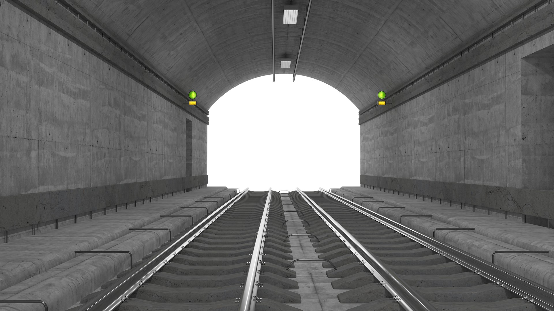 Subway Tunnel 3D Model - TurboSquid 2209767