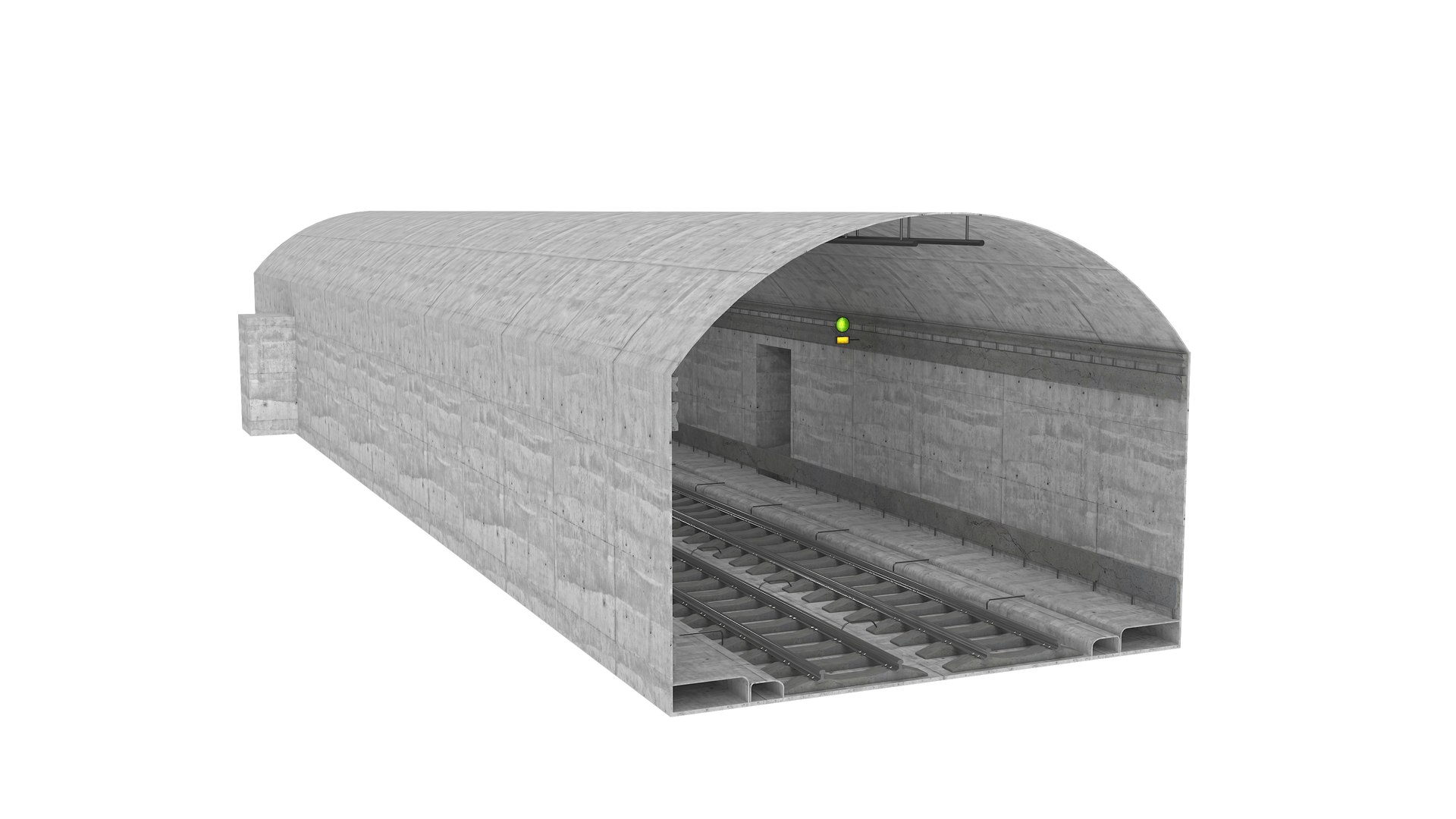 Subway Tunnel 3D Model - TurboSquid 2209767