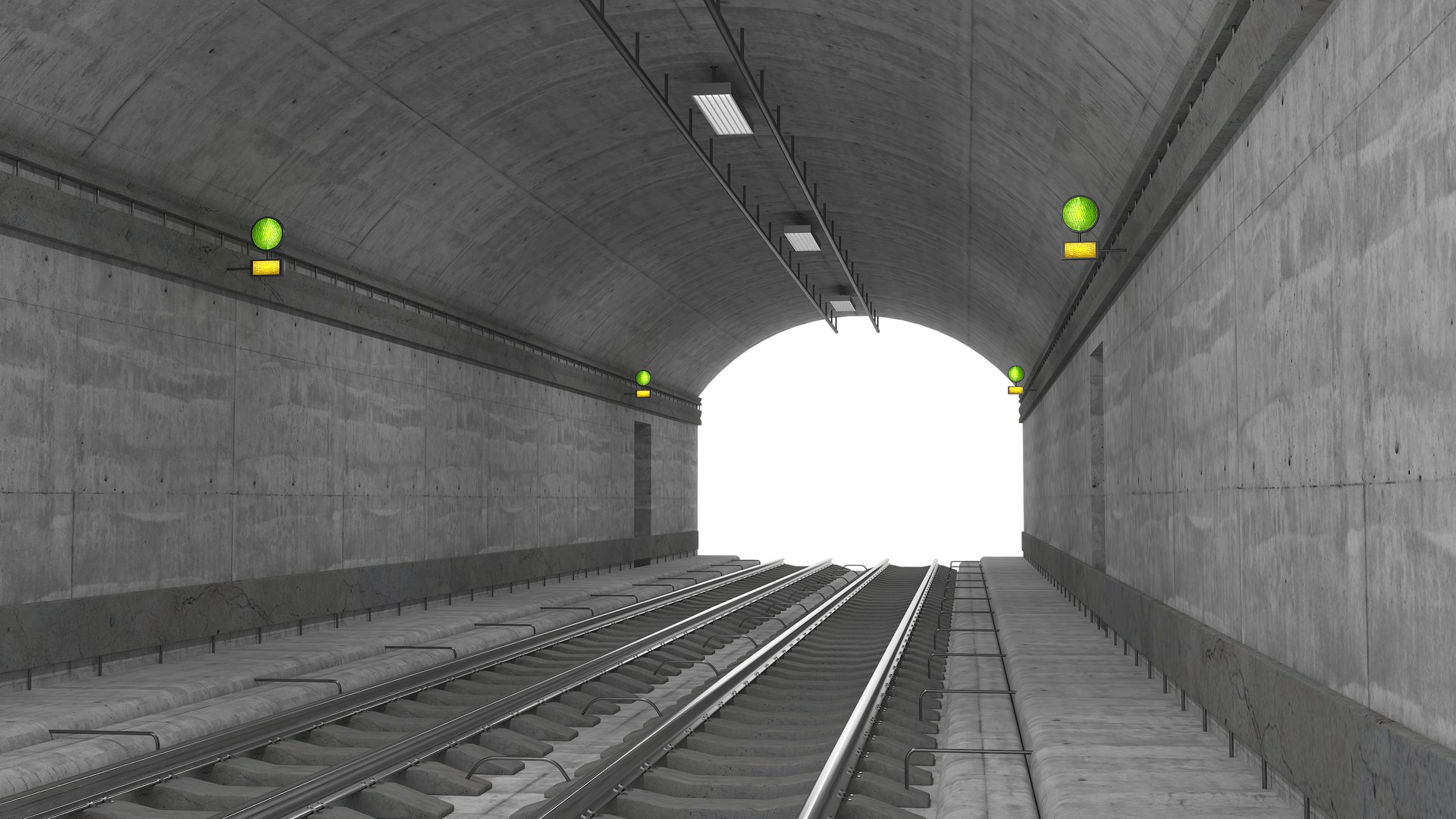 Subway Tunnel 3D Model - TurboSquid 2209767