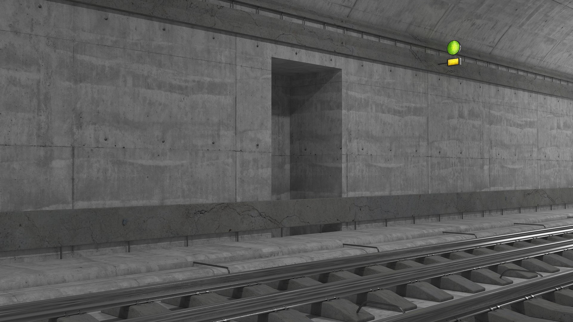 Subway Tunnel 3D Model - TurboSquid 2209767