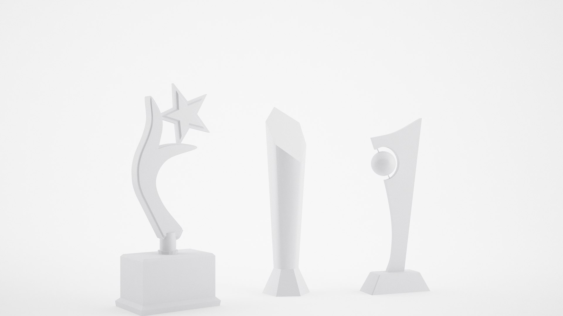 3D Three Gold Awards - TurboSquid 1990545