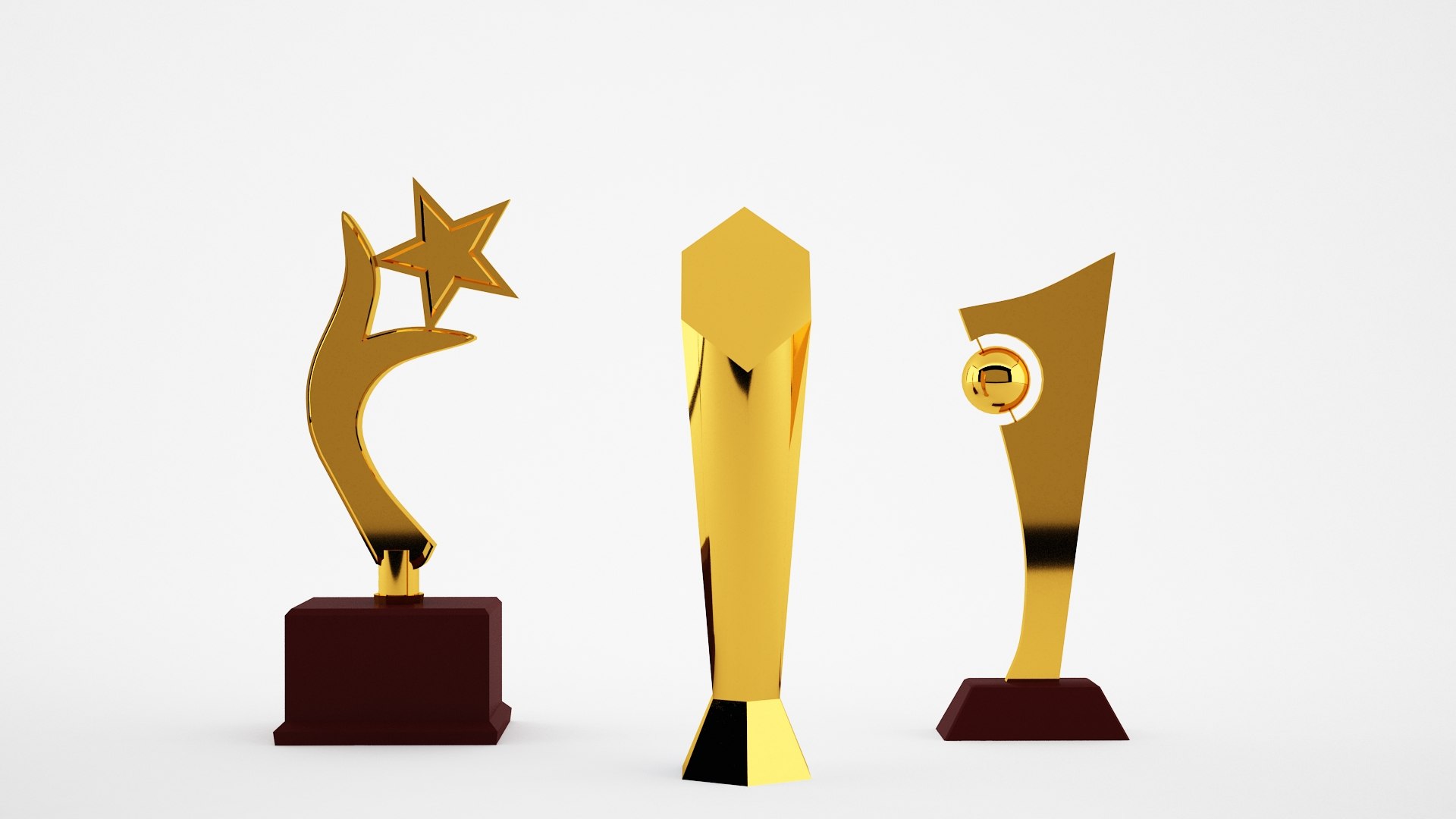 3D Three Gold Awards - TurboSquid 1990545