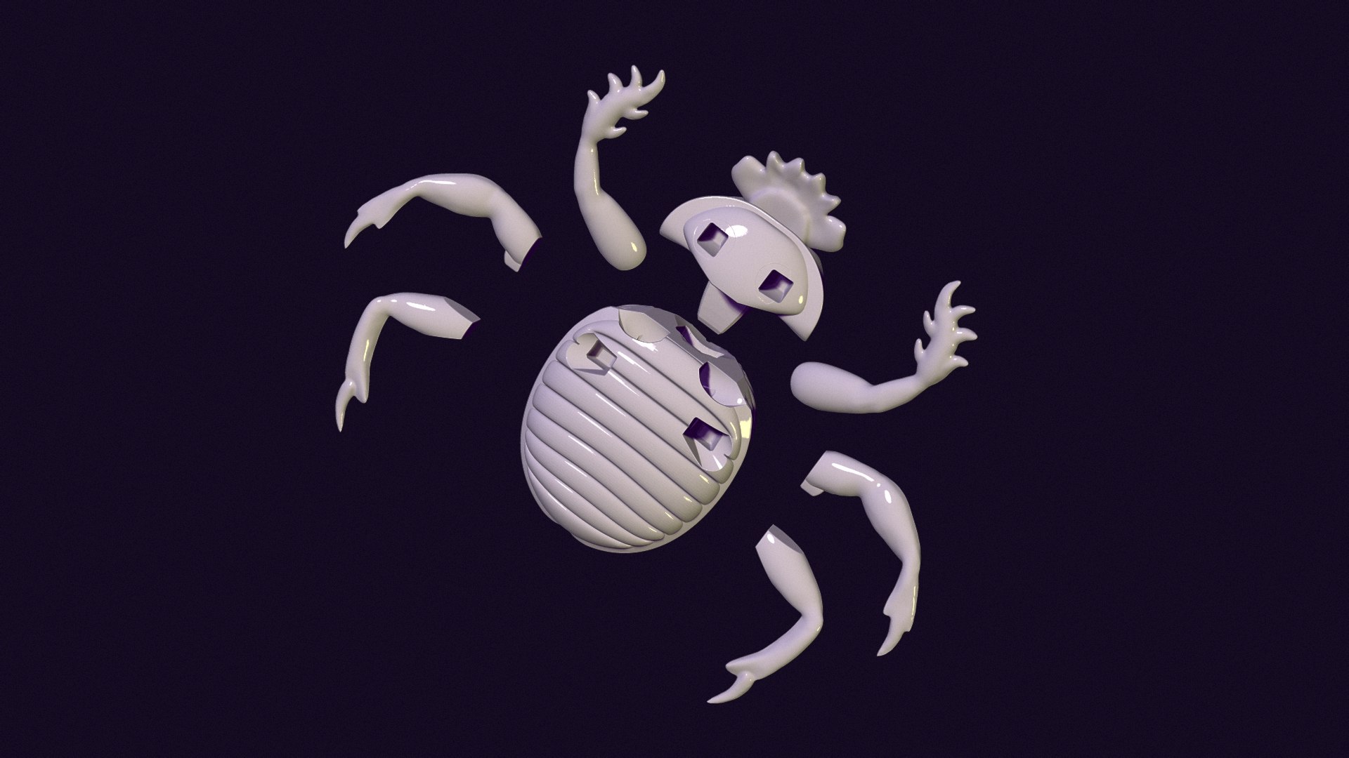 3D Scarab Beetle Toy - TurboSquid 2002040