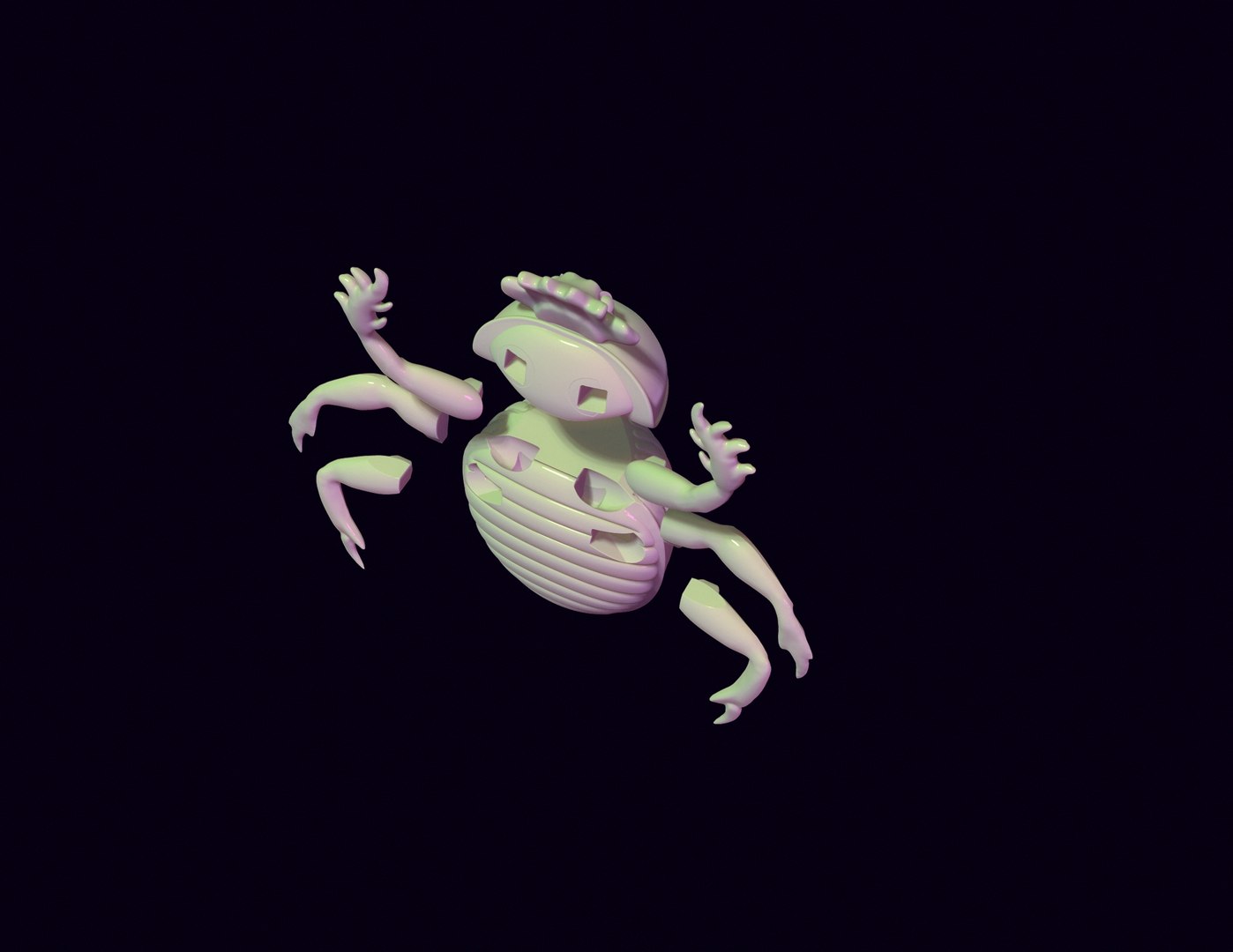 3D Scarab Beetle Toy - TurboSquid 2002040