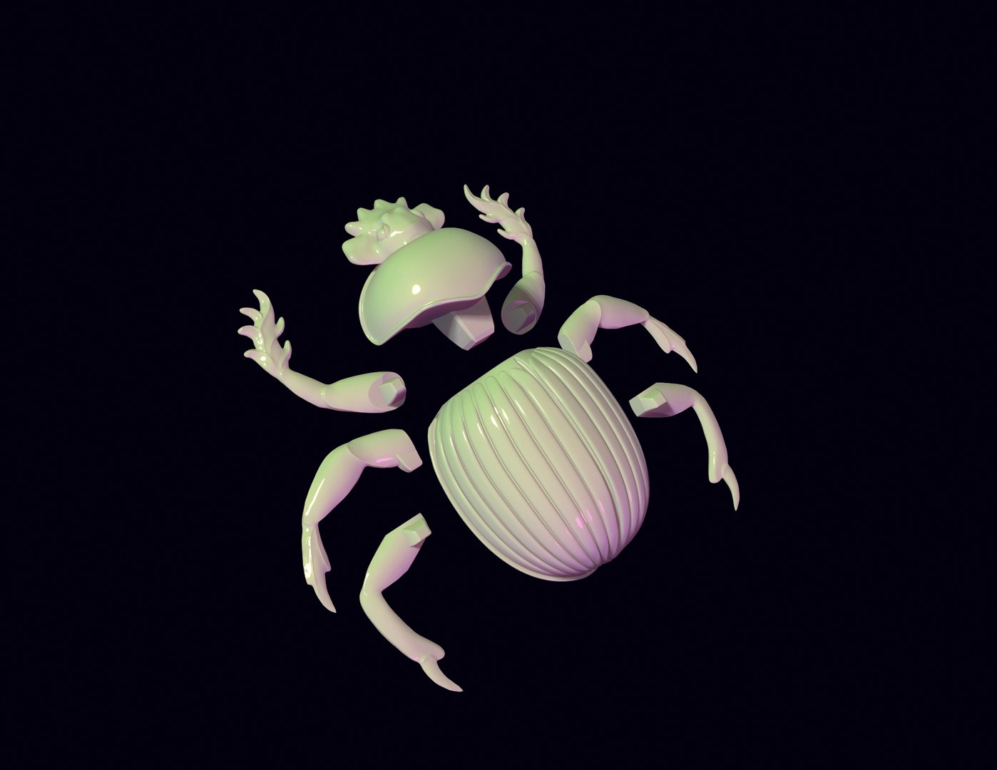 3D Scarab Beetle Toy - TurboSquid 2002040
