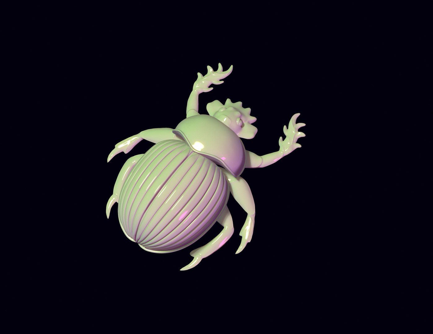 3D Scarab Beetle Toy - TurboSquid 2002040