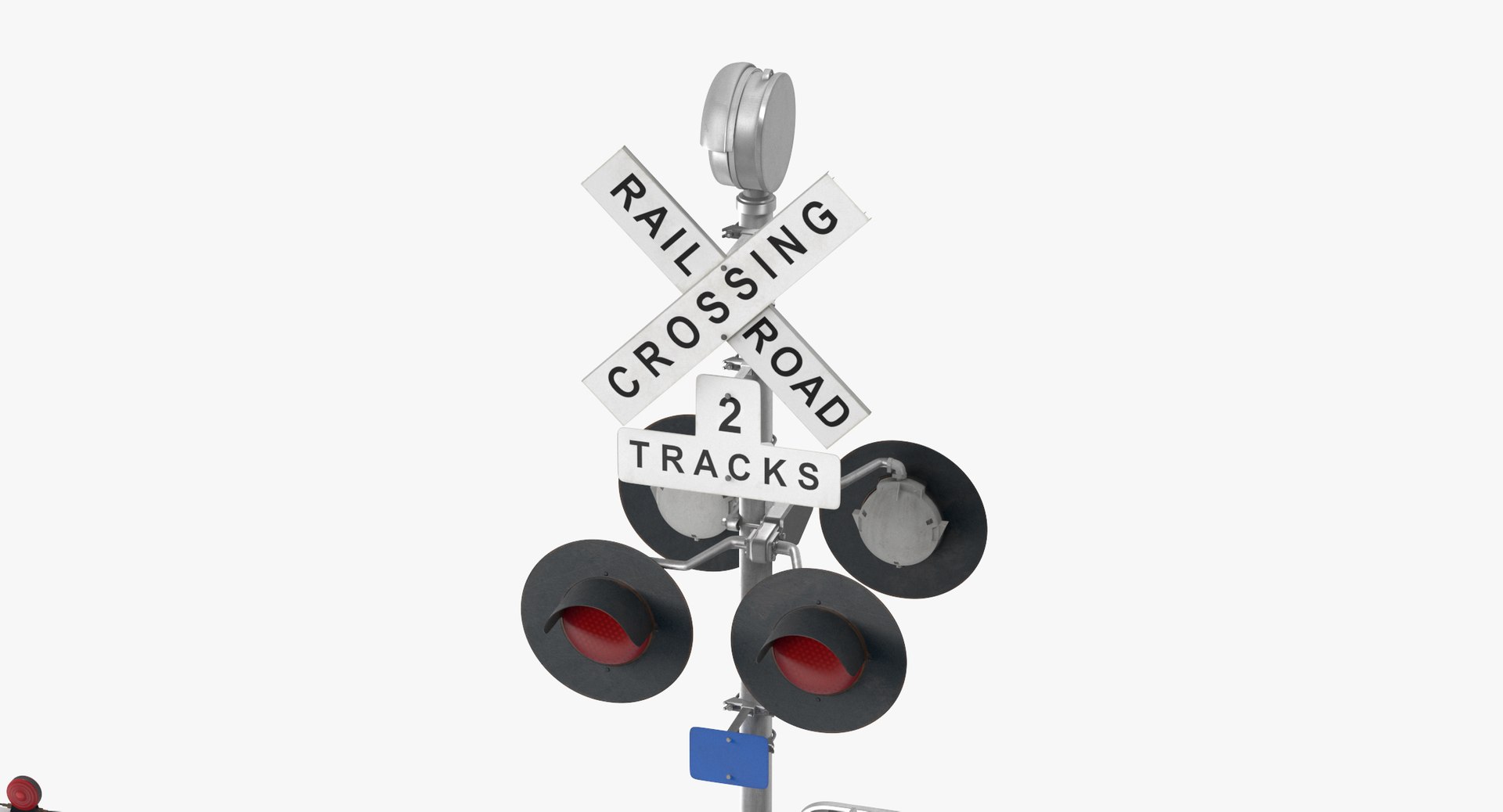 Train Track Crossing Gate Model - TurboSquid 1219592