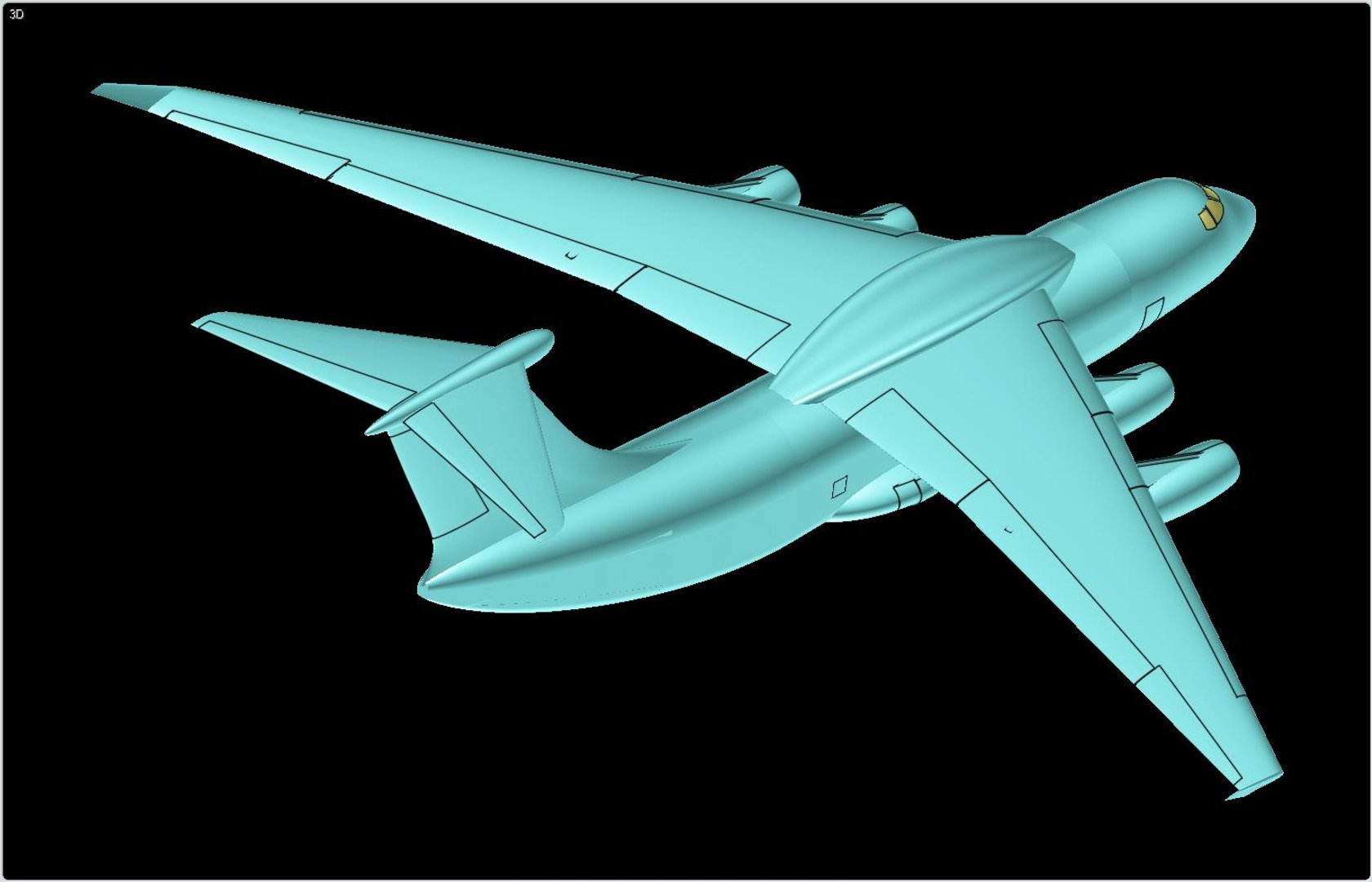 3ds Max China Y-20 Transport Aircraft