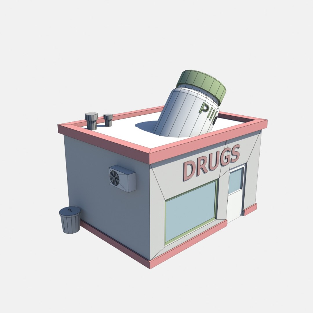 Drug Store 3d Model