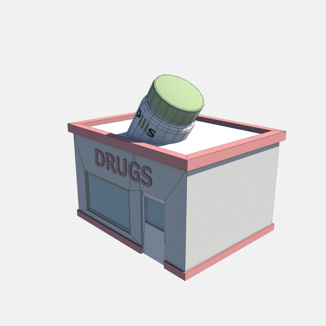 Drug Store 3d Model