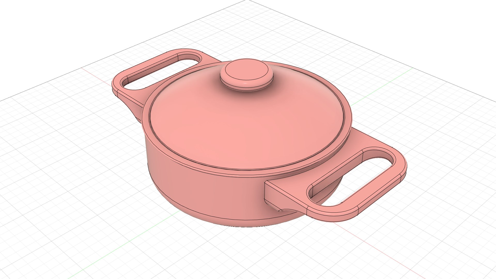 3D Cooker Pan Stewpot 3d Parametric Solid Model - TurboSquid 2097037