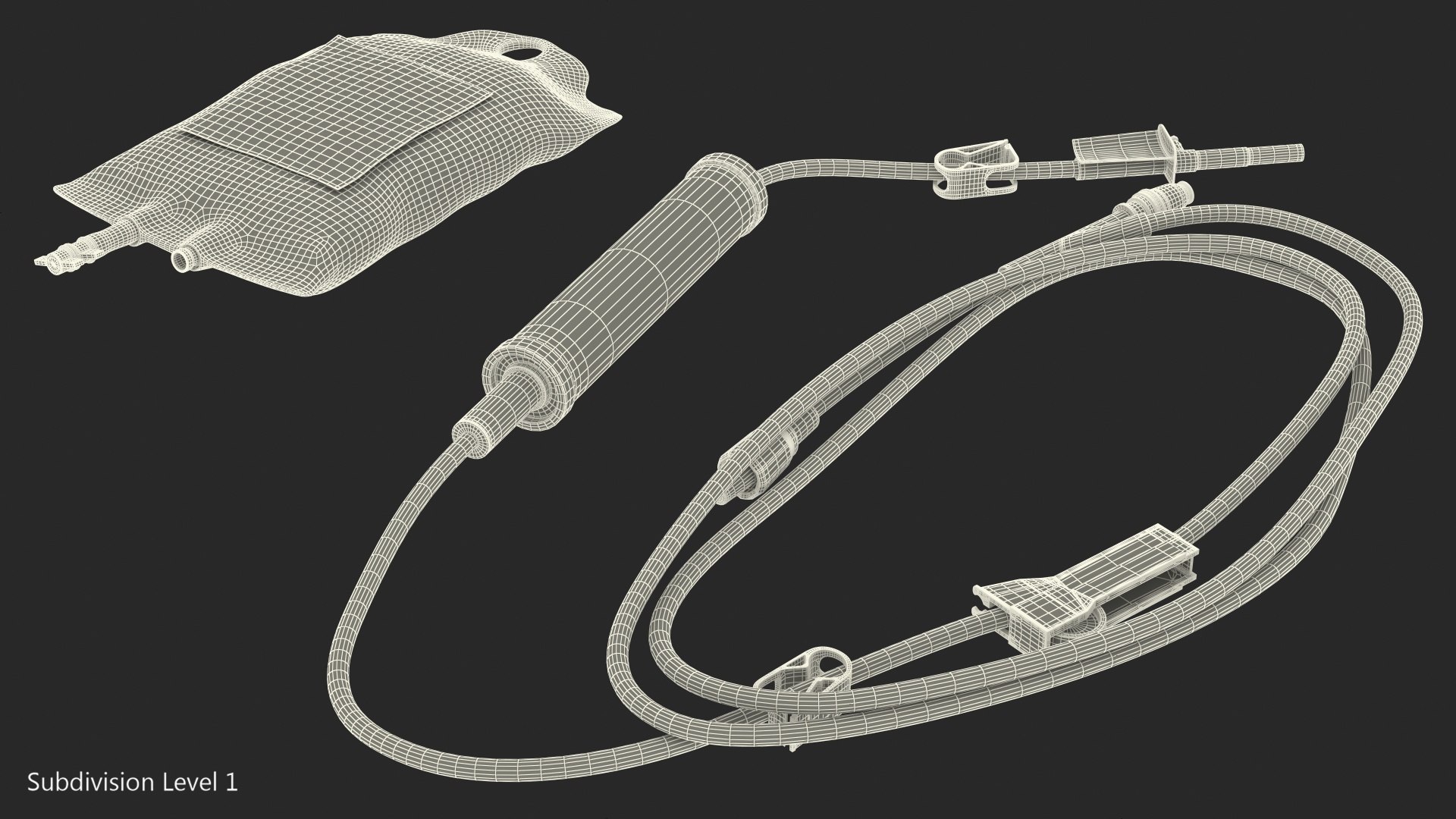 Iv blood bag rolled 3D model - TurboSquid 1458500