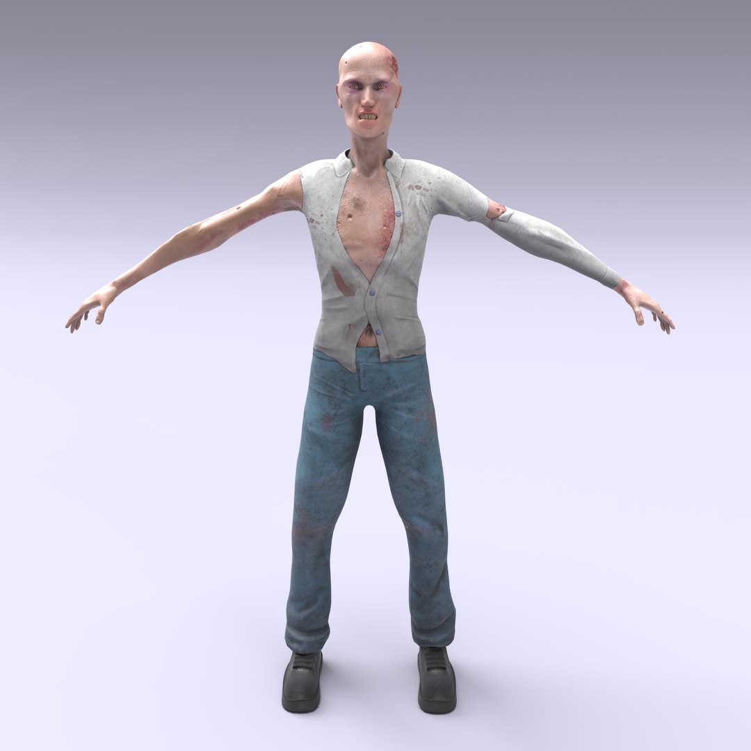 3D Character Zombie Model - TurboSquid 1519893