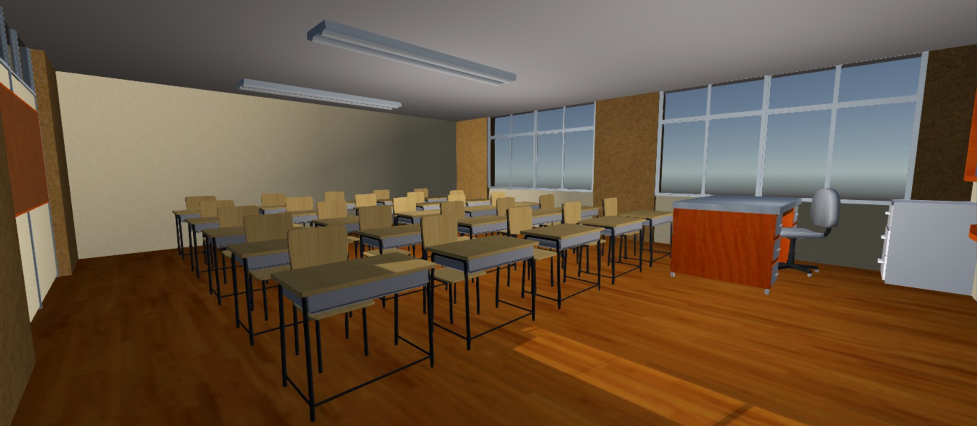 - Class Room Polys 3D Model - TurboSquid 1162697