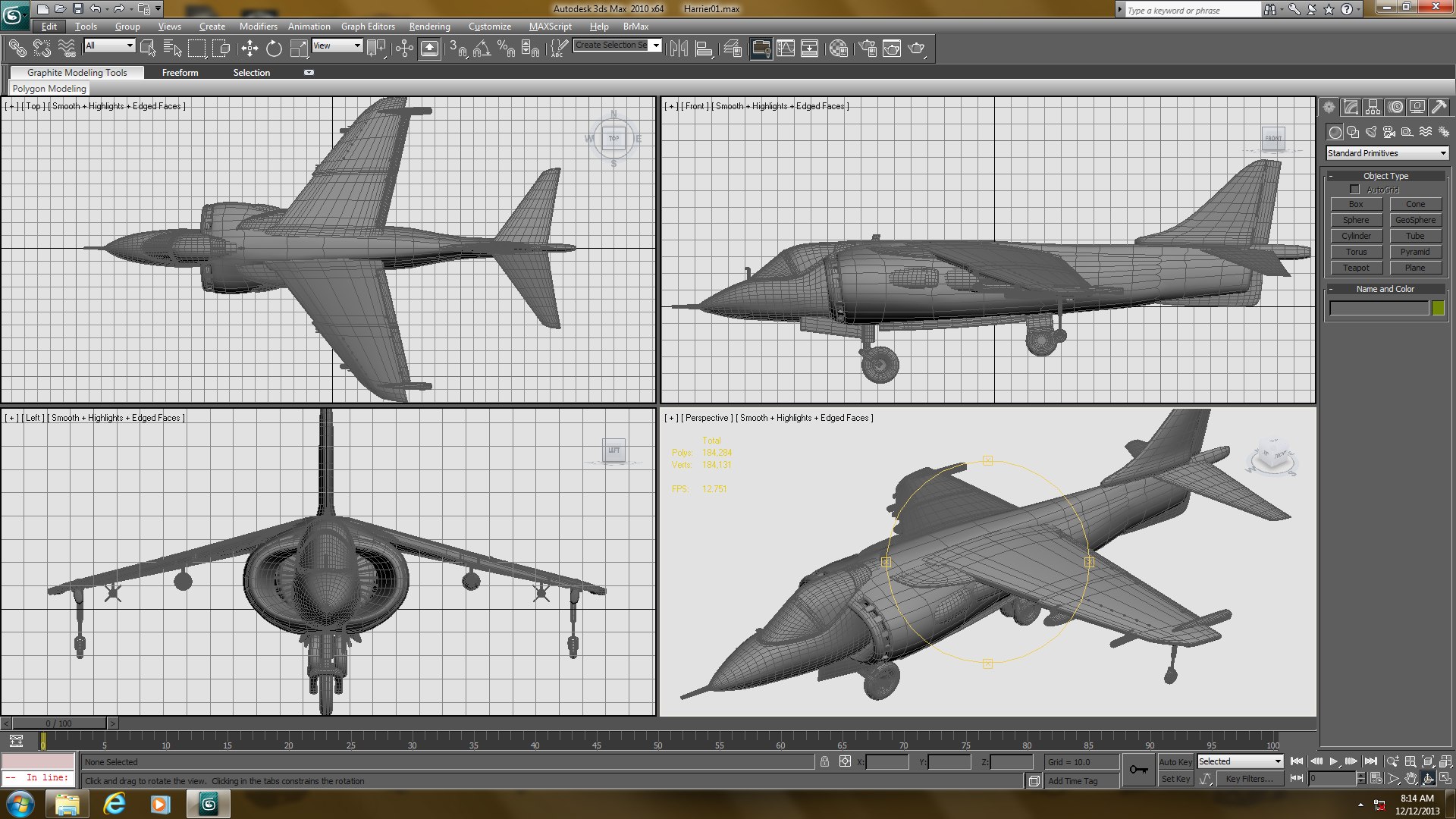 3d Model Harrier Jet
