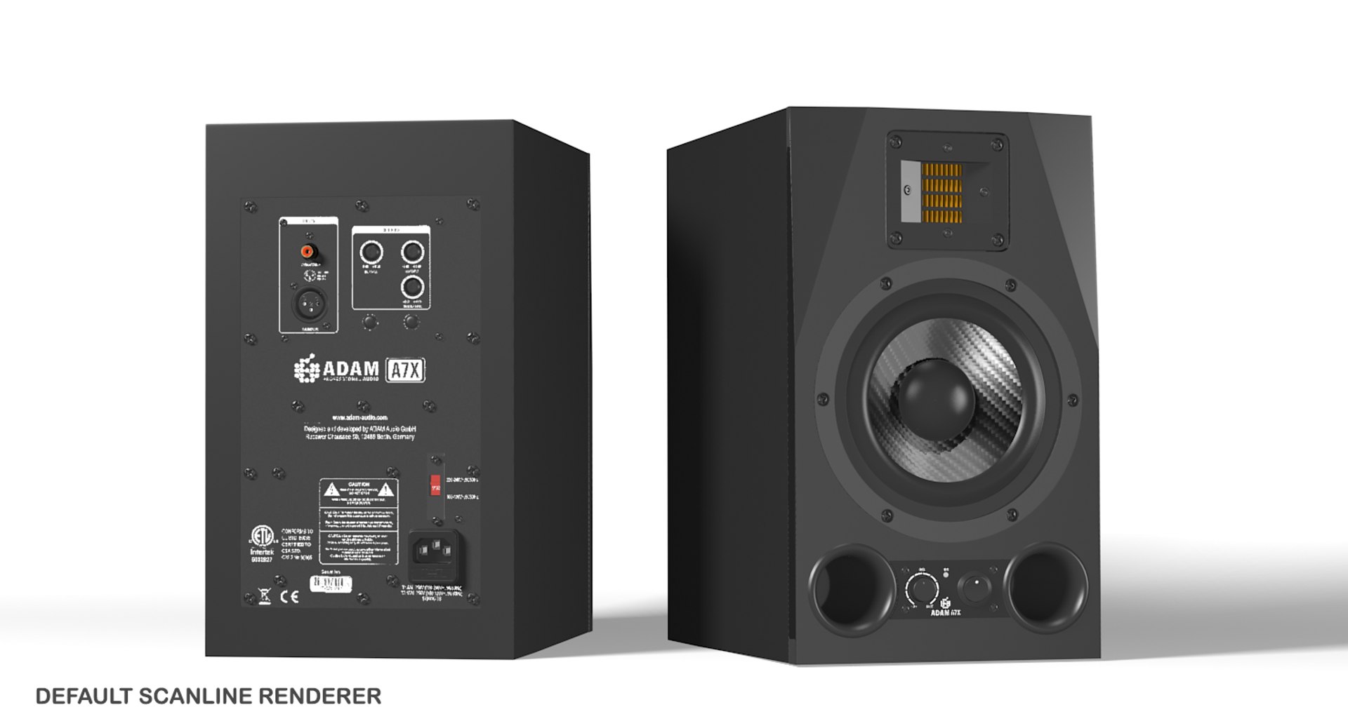 Adam A7x Speakers 3D Model - TurboSquid 1406407