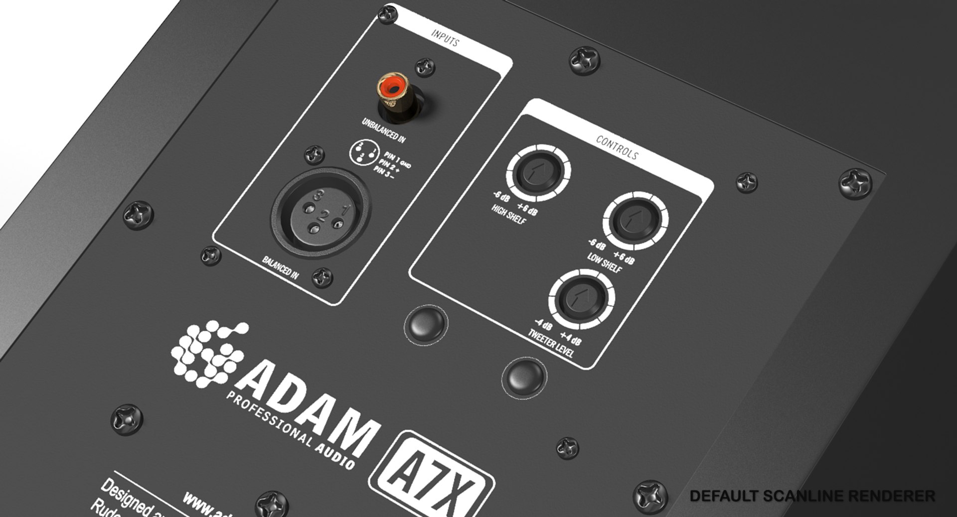 Adam A7x Speakers 3D Model - TurboSquid 1406407