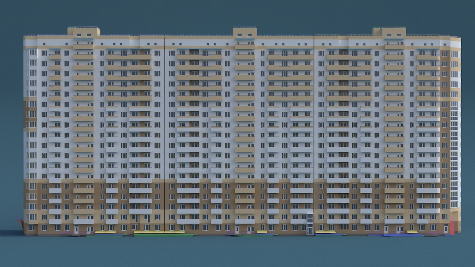 3ds Max High-rise Building House
