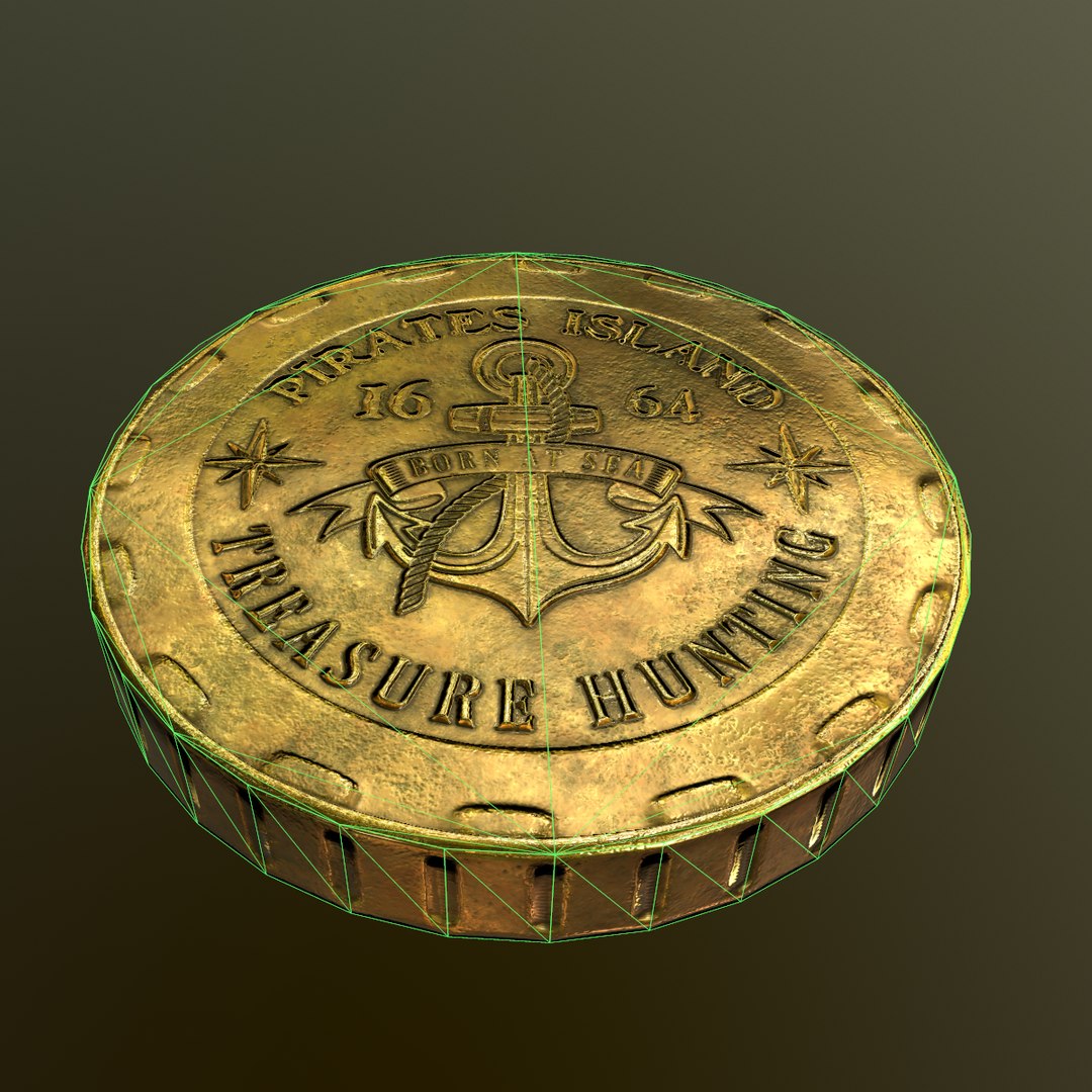 3D 3 Coin Model - TurboSquid 1406177