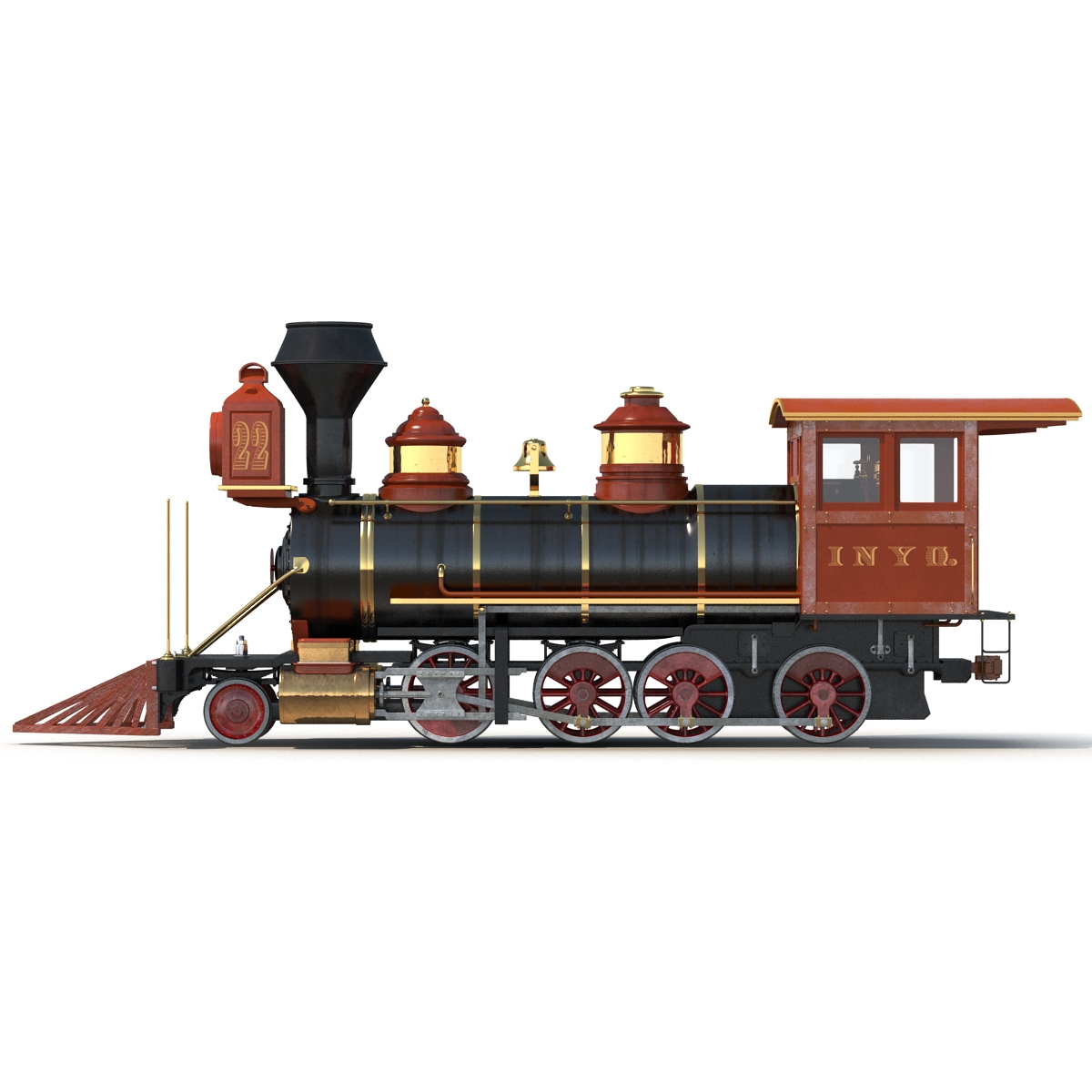 3ds max steam train locomotive