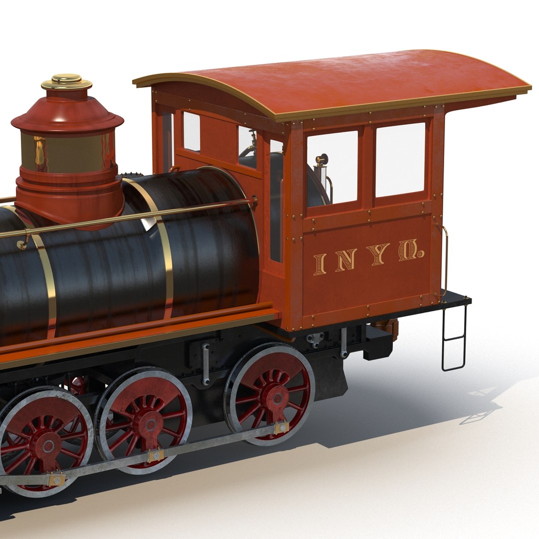 3ds max steam train locomotive