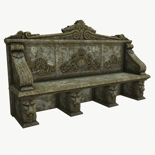 3D model stone bench pbr ready - TurboSquid 1333959