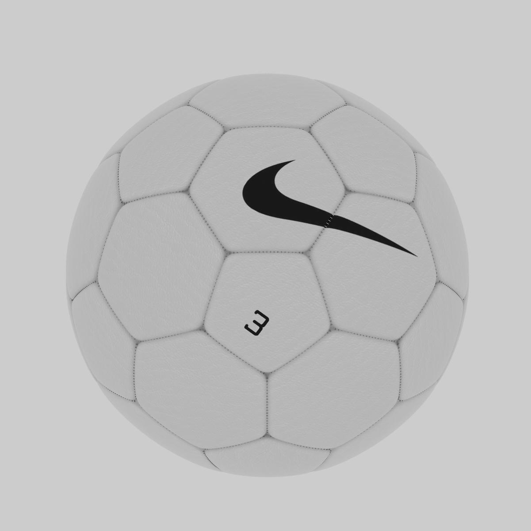 Ball Soccer White 3d Model