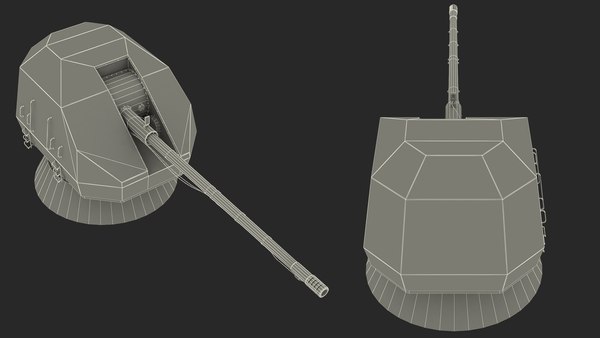 A192m 130 mm naval gun 3D model - TurboSquid 1446805