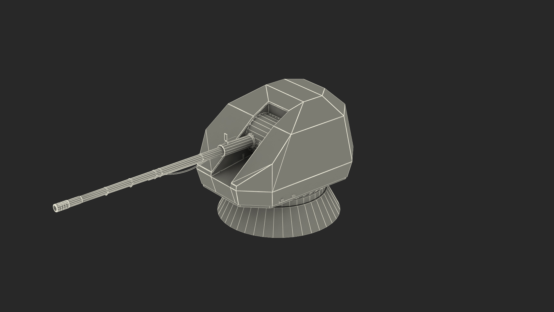 A192m 130 mm naval gun 3D model - TurboSquid 1446805