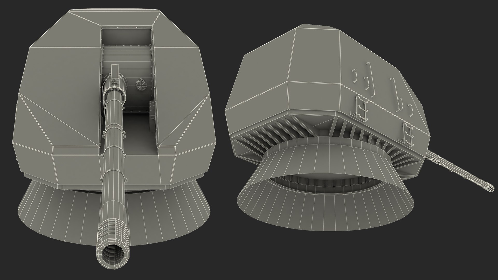 A192m 130 Mm Naval Gun 3D Model - TurboSquid 1446805