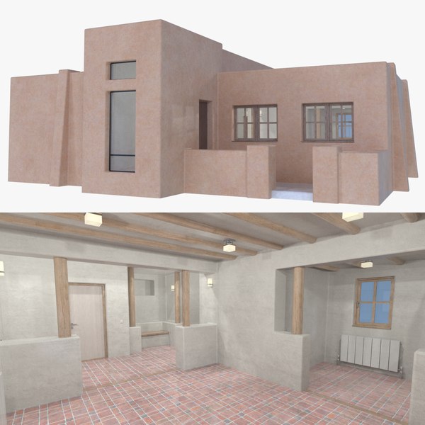 3D adobe interior - TurboSquid 1149583