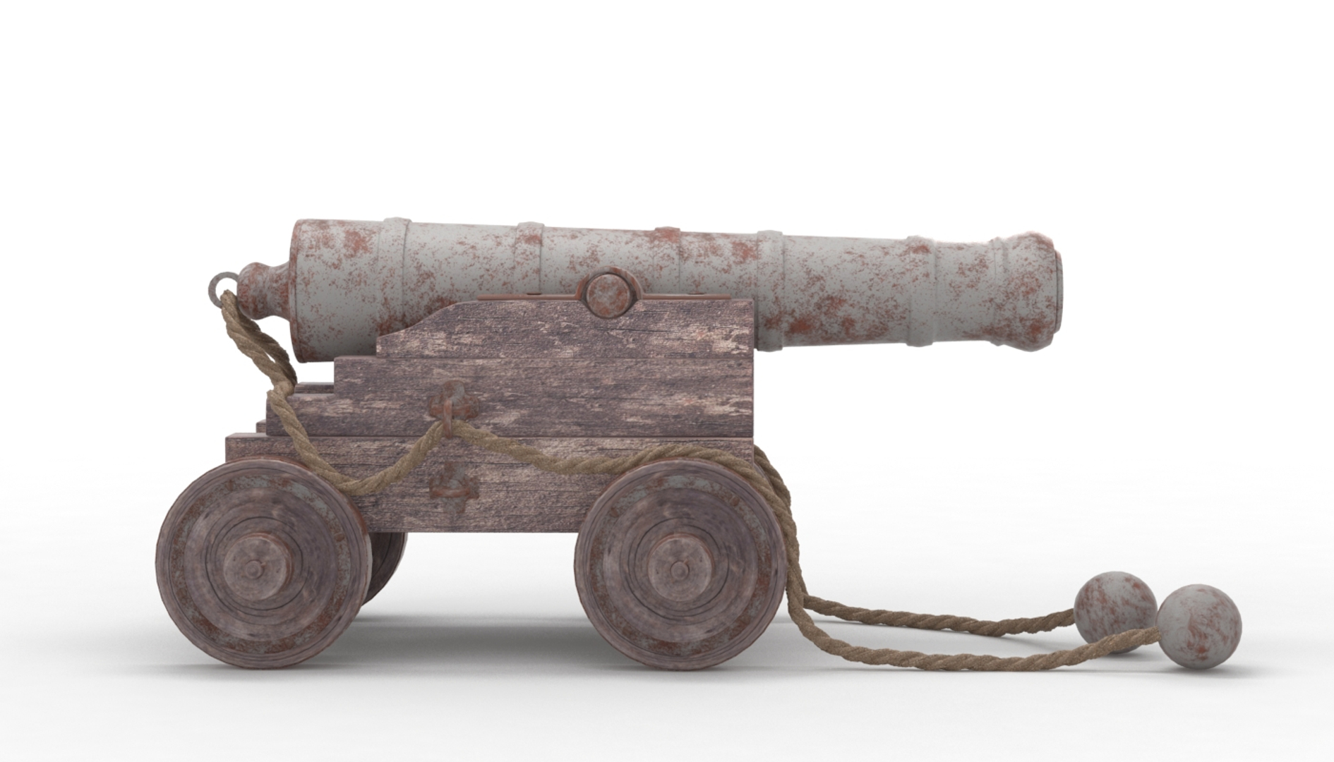 Pirate cannon 3D model - TurboSquid 1345060