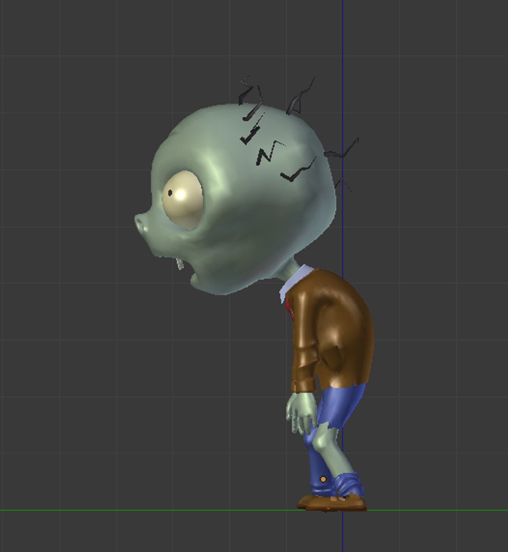 3D Chibi Zombie - TurboSquid 1203095