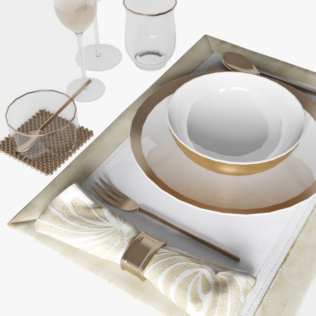 3D tableware model - TurboSquid 1273535