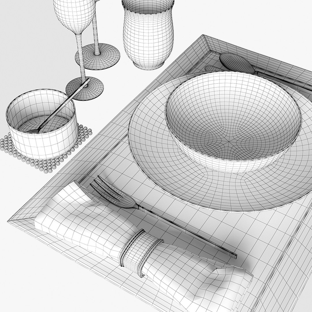 3D tableware model - TurboSquid 1273535