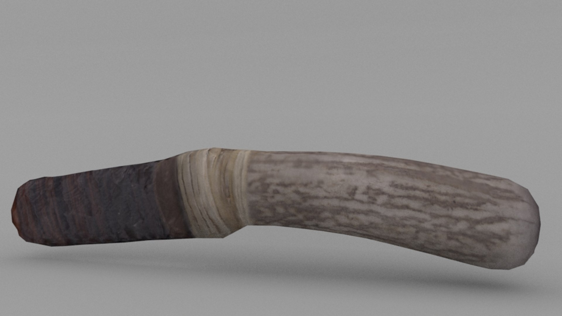 Native Knife Obsidian Blade 3d Model