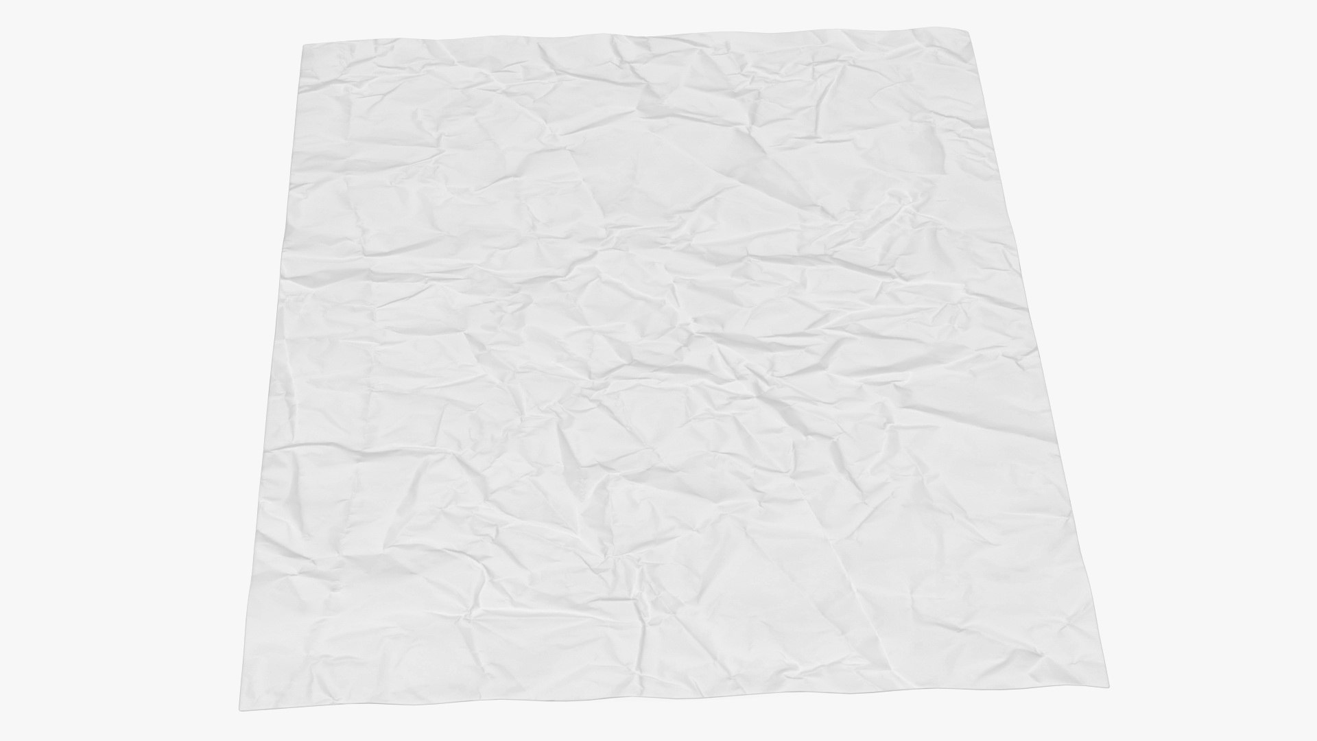 Crumpled paper 3D model - TurboSquid 1525552