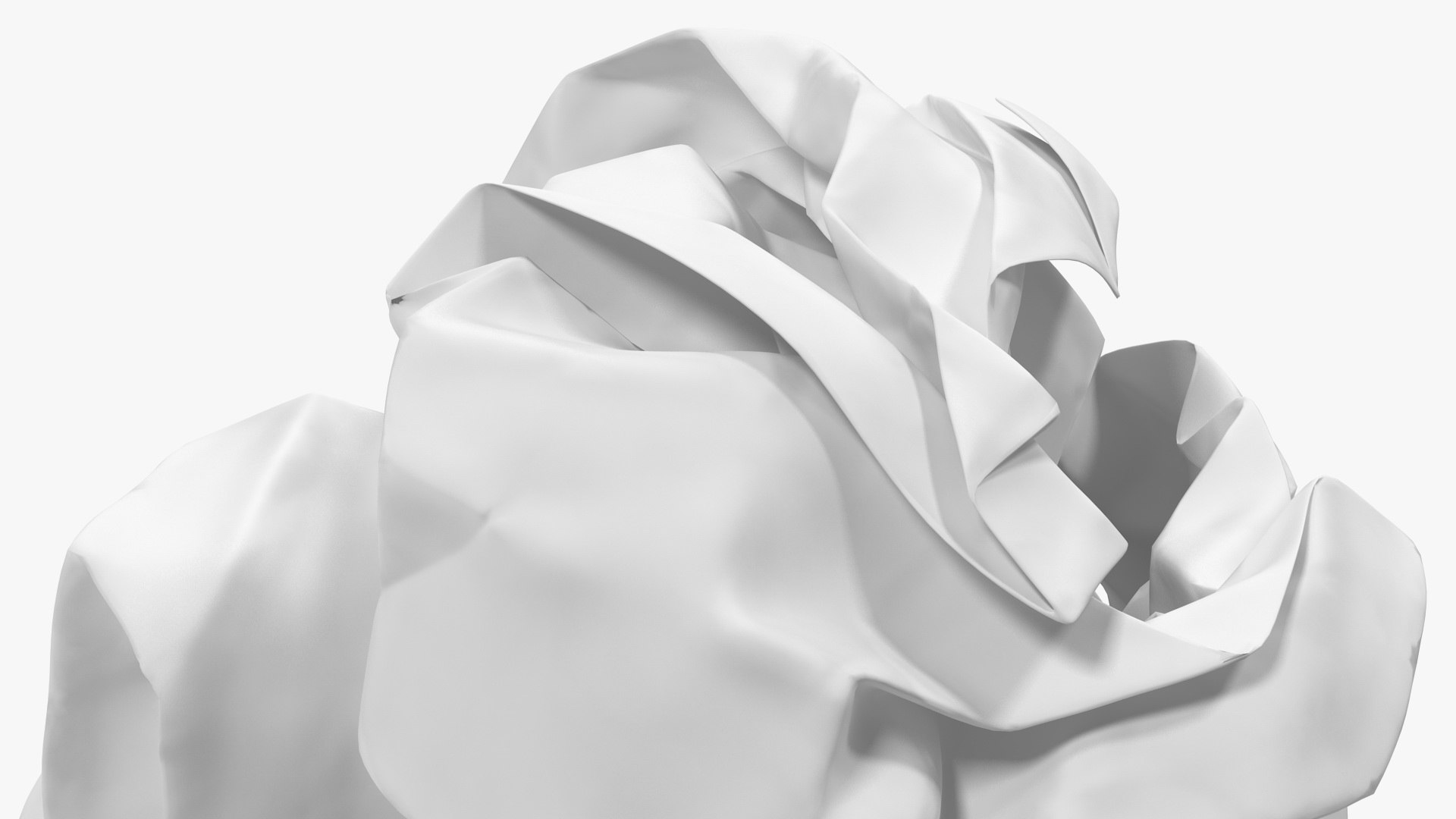 Crumpled paper 3D model - TurboSquid 1525552