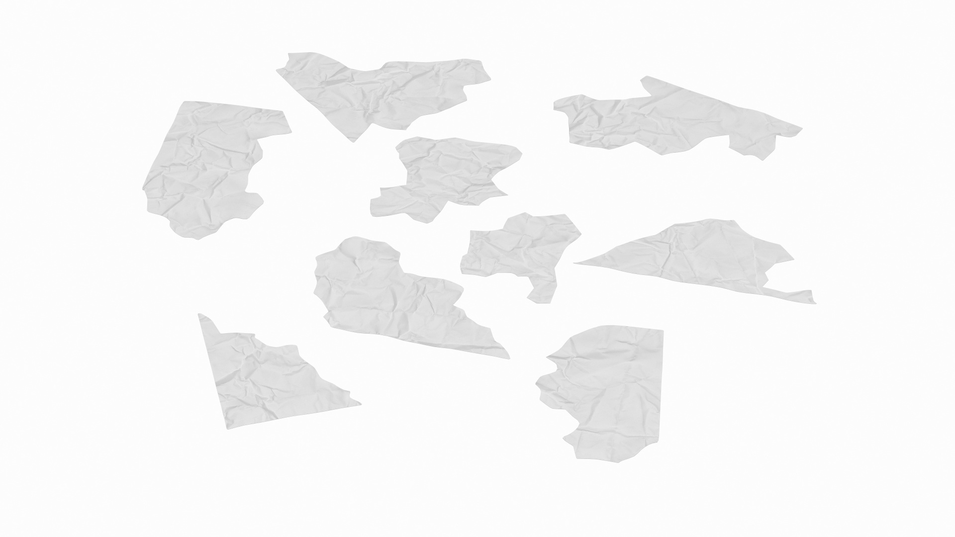 Crumpled Paper 3D Model - TurboSquid 1525552