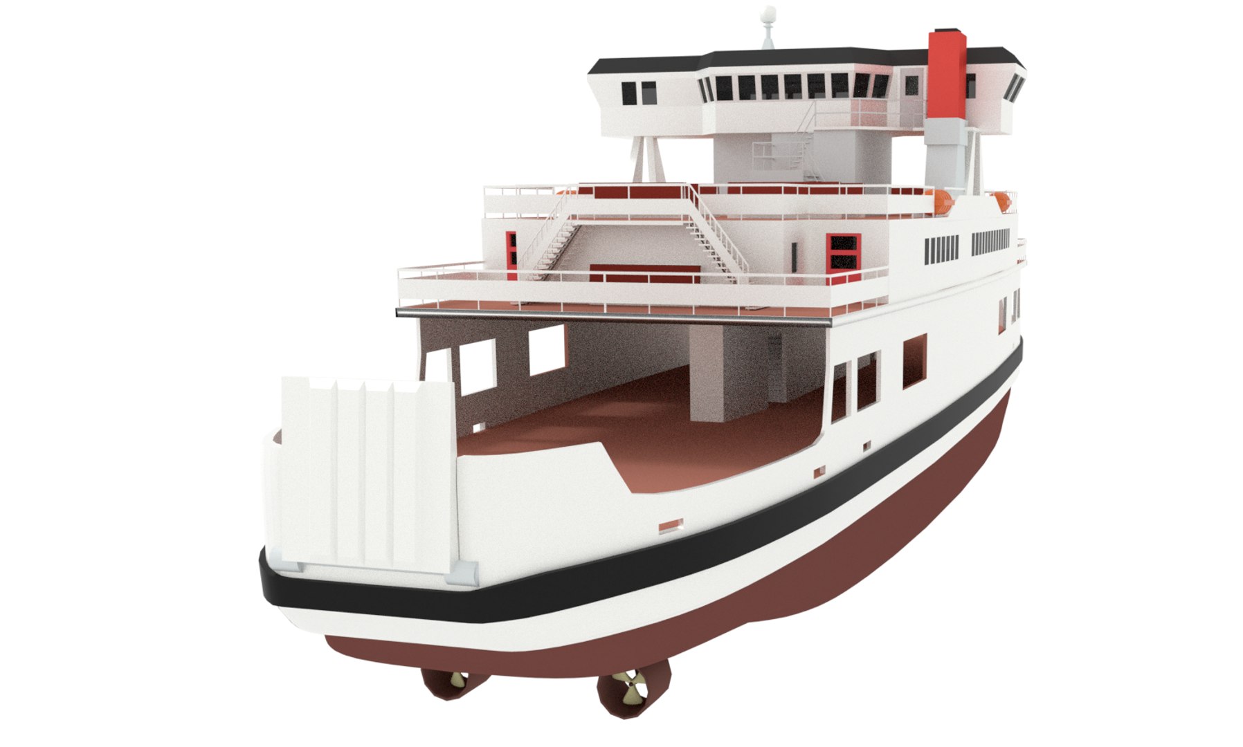 Ferry 3D Model - TurboSquid 1184267