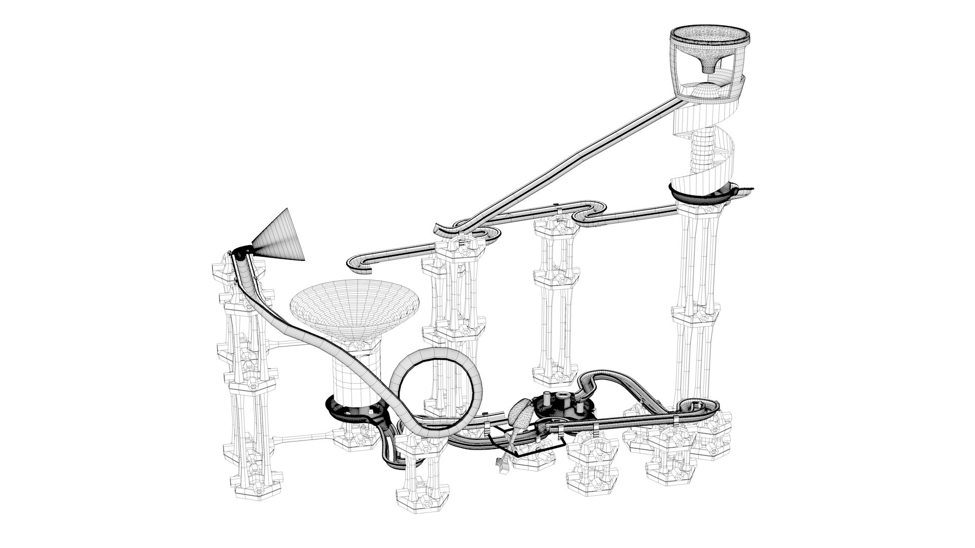 Marble Tracks Toy 3D Model - TurboSquid 1501835