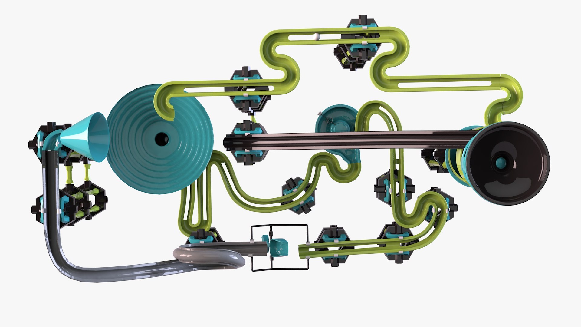 Marble Tracks Toy 3D Model - TurboSquid 1501835