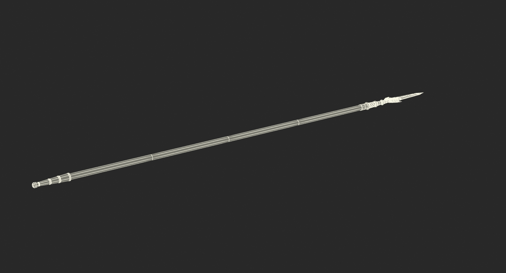 C4d Partisan Pole Weapon