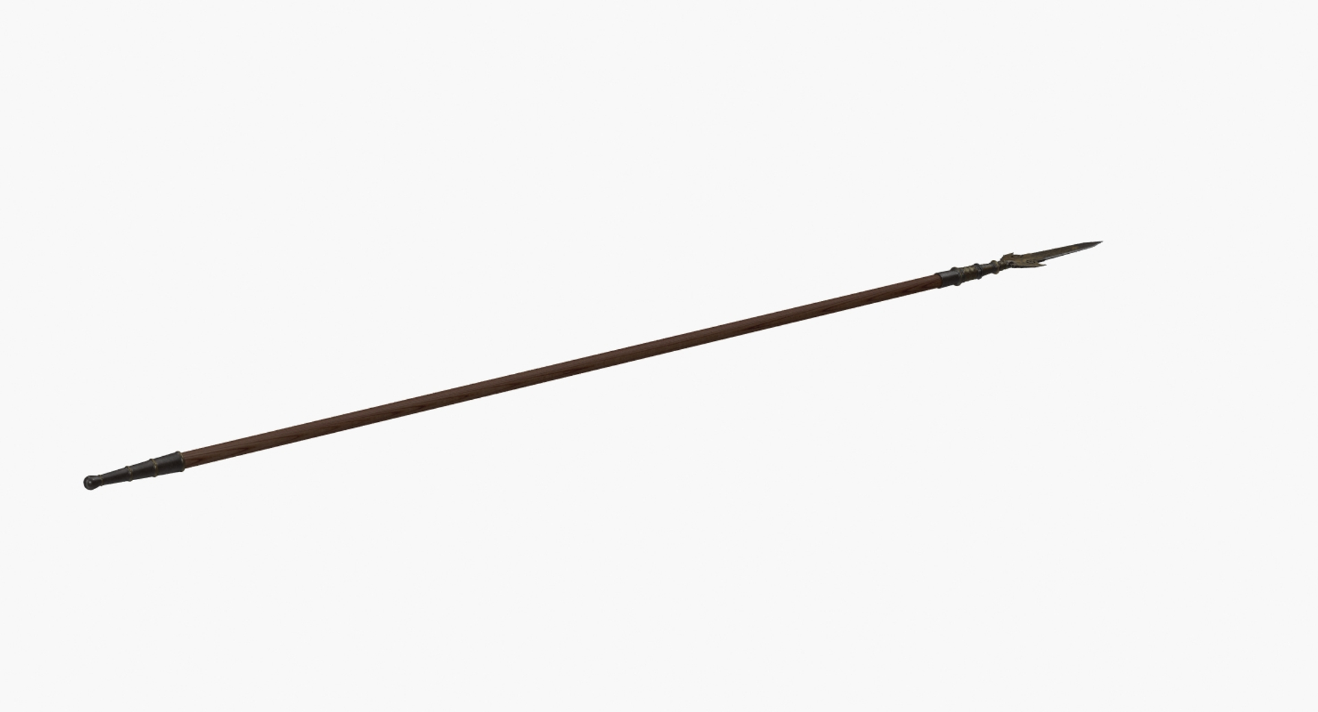 C4d Partisan Pole Weapon