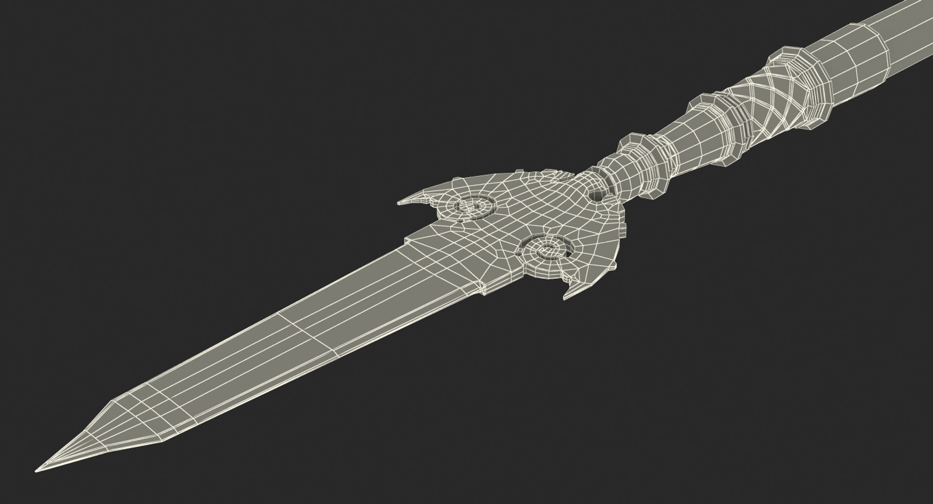 C4d Partisan Pole Weapon