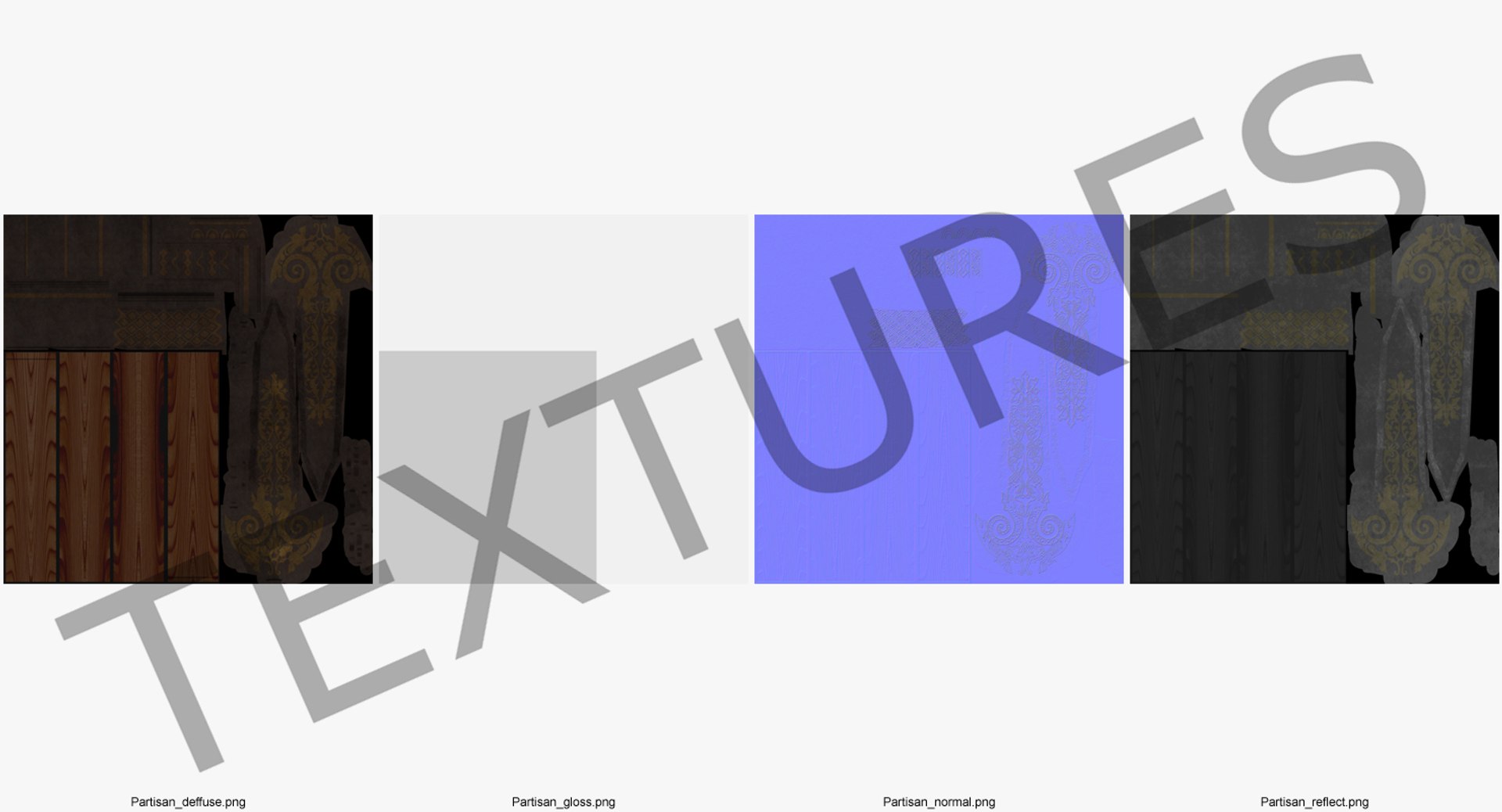 C4d Partisan Pole Weapon