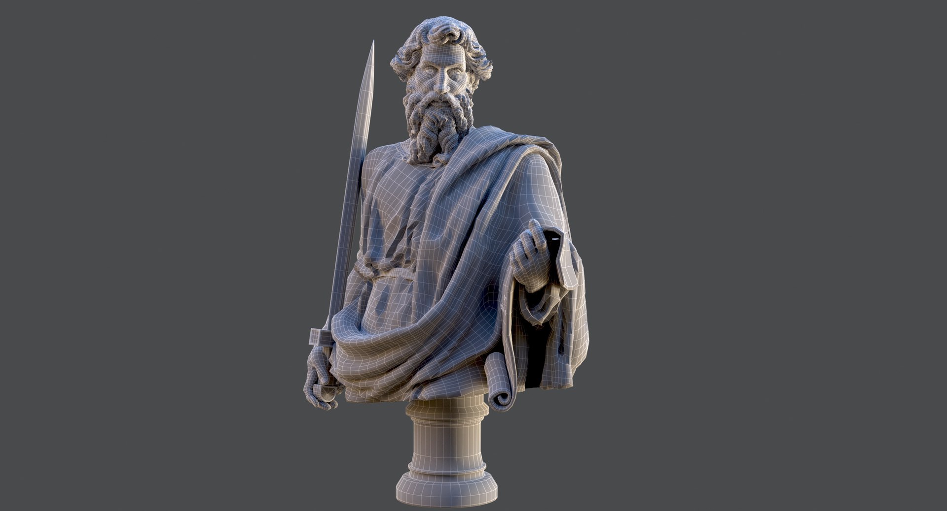 Saint Paul Vatican Head 3D Model - TurboSquid 1350104