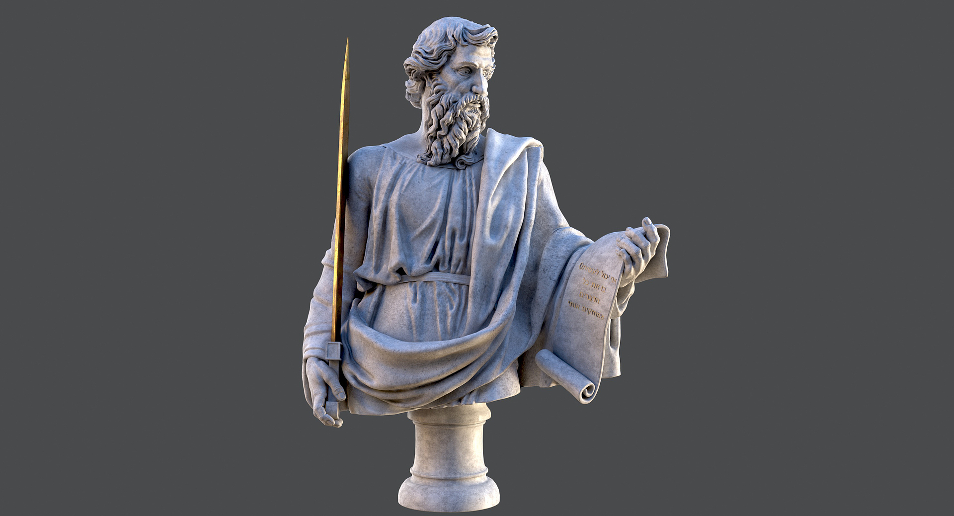 Saint Paul Vatican Head 3D Model - TurboSquid 1350104