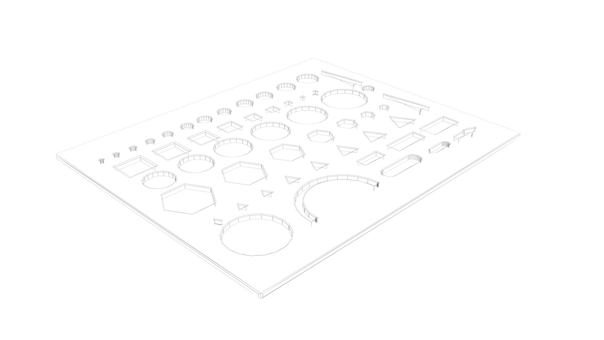 3D Ruler Geometric Shapes - TurboSquid 1654316